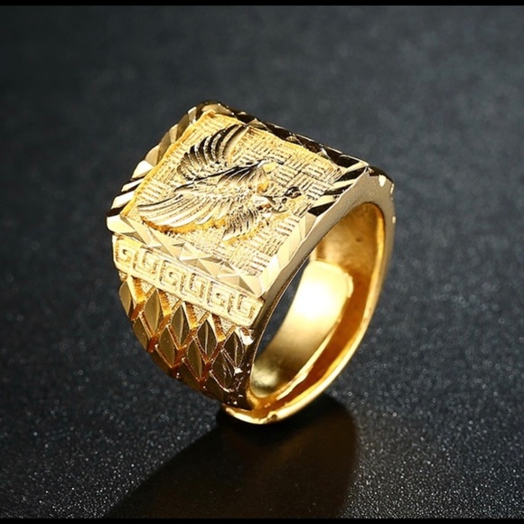 Jewelry | Eagle Men Ring Luxury Gold Filled Resizeable | Poshmark